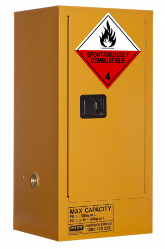 60L Class 4 Hazardous Goods Storage Cabinet 2 Shelf – DG Safety